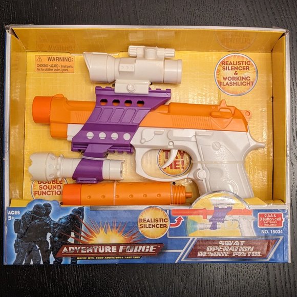 Toys | Adventure Force Swat Operation Rescue Pistol No 1534 W Silencer ...